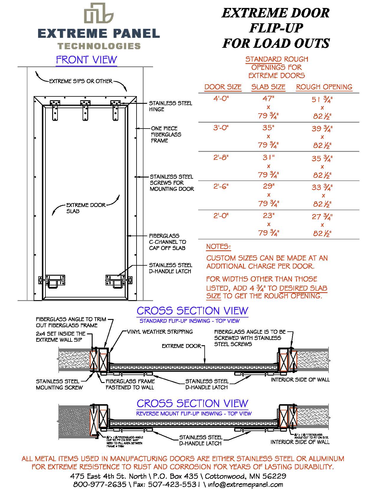 Extreme Heavy Duty Doors